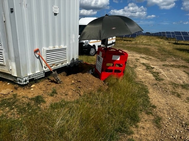 Fibre Optic Cable Repair on a Solar Farm in Norfolk - PSS Installations